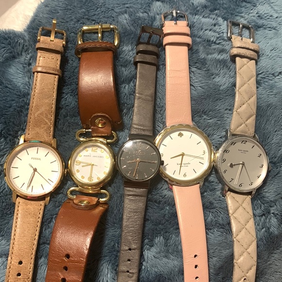 Accessories | Fossil Marc Jacobs Skagen Kate Spade Leather Watches ...
